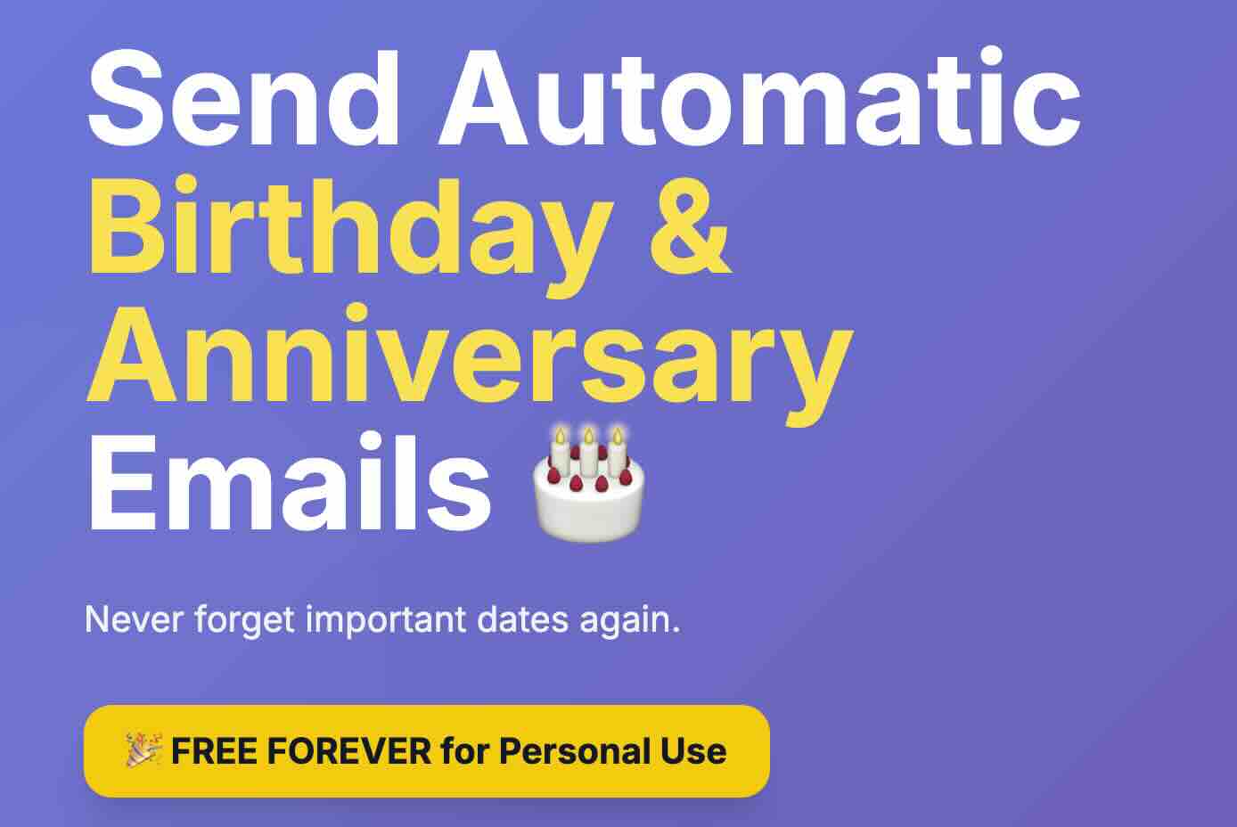 eWish - Automated Birthday & Anniversary Wishes for Your Organization